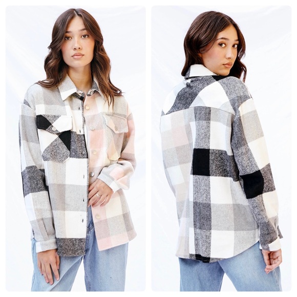 A Girl Thing | Jackets & Coats | 25 Start 243 Two Tone Plaid Flannel ...